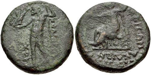 CNG: eAuction 221. ACHAIA, Achaian League. Kaphyai. Circa 191-146 BC. Æ ...