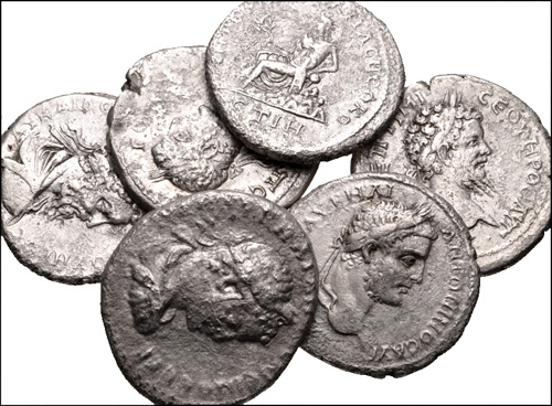 CNG: eAuction 301. ROMAN. Provincial. Lot of six (6) AR Tridrachms of ...