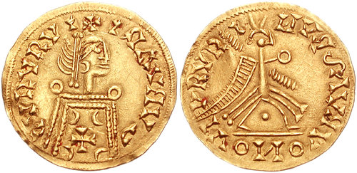 CNG: The Coin Shop. VISIGOTHS, Spain. Leovigild(?). 568-586. AV ...